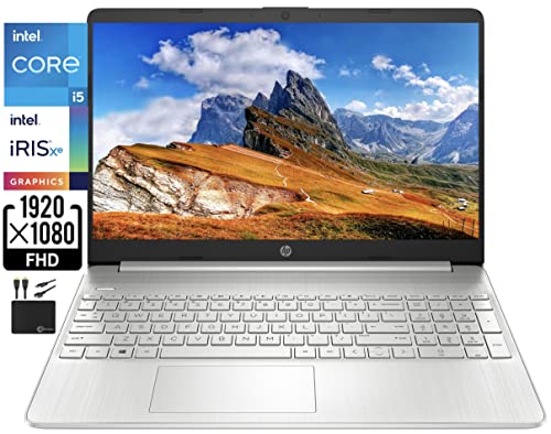 HP 2023 Newest 15.6’’ FHD Screen Laptop, Quad Core Intel i5-1135G7 (Beat i7-1065G7,Upto 4.2GHz), Iris Xe Graphics, 8GB RAM, 512GB SSD, HD Webcam, WiFi 6, 9+ Hours Battery, Winows 11+Marxsolcables