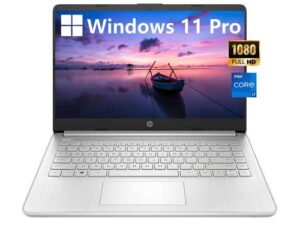 hp 14 business laptop computer, 11th gen intel core i7-1195g7, 14″ fhd display, windows 11 pro, 32gb ram, 1tb ssd, backlit keyboard, wifi 6, hdmi, sd media card reader, long battery life, durlyfish