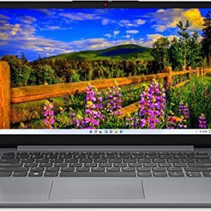 Lenovo 2023 Newest Ideapad 1i Laptop, 14 inch HD Display, Intel Quad-Core Processor, 4GB RAM, 256GB Storage, Wi-Fi 6, Bluetooth, Cloud Grey, Windows 11 Home in S Mode, Bundle with JAWFOAL