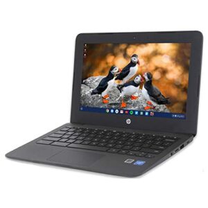 hp 11a (1n091ua) chromebook, 11.6″ hd display, intel celeron n3350 upto 2.4ghz, 4gb ram, 32gb emmc, card reader, wi-fi, bluetooth, chrome os