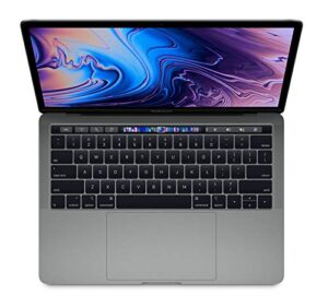 mid 2018 apple macbook pro touch bar with 2.7ghz intel core i7 (13.3 inch, 16gb ram, 256gb ssd) space gray (renewed)