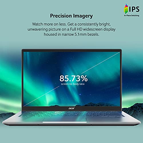 Acer Swift 3 Thin & Light Laptop | 14" Full HD IPS 100% sRGB Display | AMD Ryzen 7 5700U Octa-Core Processor | 8GB LPDDR4X | 512GB NVMe SSD | WiFi 6 | Backlit KB | FPR | Amazon Alexa | SF314-43-R2YY