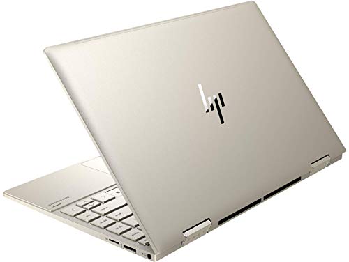 HP ENVY x360 Convertible 2-in-1 Laptop, 13.3" FHD Touchscreen Corning Gorilla Glass NBT 1000nits, Intel Quad-Core i7-1165G7, 8GB DDR4 RAM, 256GB PCIe SSD, Pale Gold, Windows 11, BROAG 64GB Flash Drive