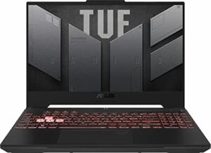 asus tuf 15.6″ fhd 144hz gaming laptop | amd ryzen 7 6800h 8 cores | nvidia geforce rtx 3050ti | rgb backlit keyboard | windows 11 | grey (gray, 8gb ddr5 | 512gb ssd)