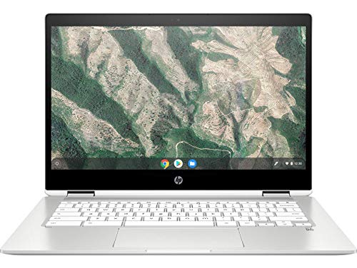 HP Chromebook x360 - 14b-ca0036nr 14" Touchscreen Intel Celeron N4000 1.1 GHz Intel UHD Graphics 600 4 GB RAM 32 GB eMMC Chrome OS BT Webcam Natural Silver (Renewed)