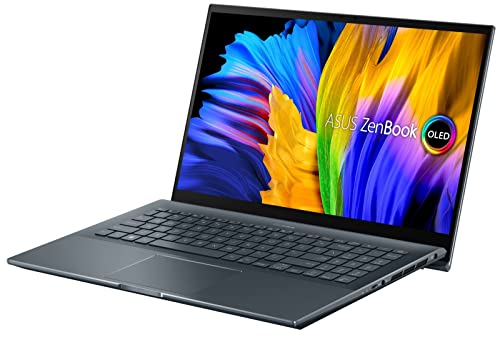 2022 ASUS ZenBook Pro 15 OLED UM535QE-XH91T (AMD Ryzen 9 5900HX, 16GB RAM, 1TB NVMe SSD, RTX 3050Ti 4GB, 15.6" FHD, Windows 11 Pro) Touchscreen Laptop