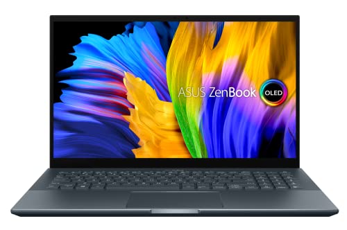 2022 ASUS ZenBook Pro 15 OLED UM535QE-XH91T (AMD Ryzen 9 5900HX, 16GB RAM, 1TB NVMe SSD, RTX 3050Ti 4GB, 15.6" FHD, Windows 11 Pro) Touchscreen Laptop