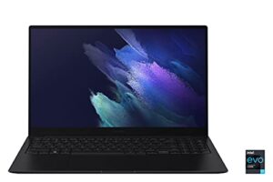 samsung electronics galaxy book pro windows 11 intel evo platform laptop computer 15.6″ amoled screen 11th gen intel core i7 processor 16gb memory 512gb ssd long-lasting battery, mystic blue (renewed)