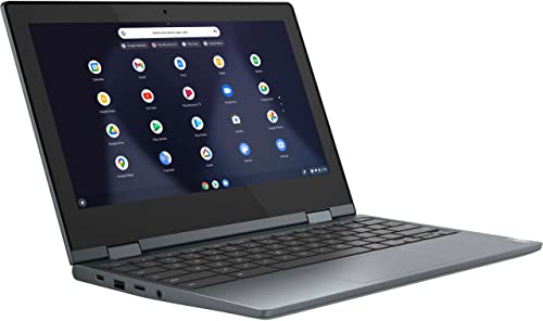 2022 lenovo Flex 3 Chromebook 11.6" 2-in-1 HD Touchscreen Laptop, Intel Celeron N4020 Processor, 4GB RAM, 64GB eMMC Flash Memory, HD Webcam, Chrome OS, Abyss Blue, 128GB Snowbell USB Card