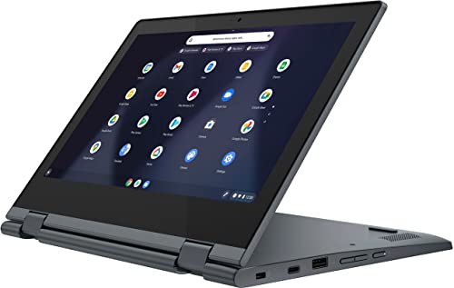 2022 lenovo Flex 3 Chromebook 11.6" 2-in-1 HD Touchscreen Laptop, Intel Celeron N4020 Processor, 4GB RAM, 64GB eMMC Flash Memory, HD Webcam, Chrome OS, Abyss Blue, 128GB Snowbell USB Card