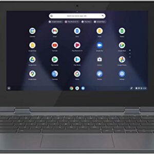 2022 lenovo Flex 3 Chromebook 11.6" 2-in-1 HD Touchscreen Laptop, Intel Celeron N4020 Processor, 4GB RAM, 64GB eMMC Flash Memory, HD Webcam, Chrome OS, Abyss Blue, 128GB Snowbell USB Card