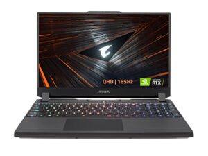 gigabyte aorus 15 xe4 15.6″ qhd 165hz gaming notebook computer, intel core i7-12700h 2.3ghz, 16gb ram, 1tb ssd, nvidia geforce rtx 3070 ti 8gb, windows 11 home, black