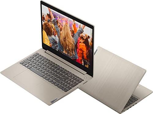 Lenovo IdeaPad 3 15.6" HD Touch Screen Laptop, Intel Dual-Core i3-1115G4 Up to 4.1GHz, 8GB DDR4 RAM, 256GB PCI-e SSD, Webcam, WiFi 5, HDMI, Bluetooth, Windows 11 S - Almond + TiTac Card