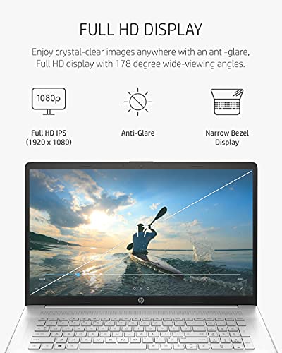 HP 17 Laptop PC, 11th Gen Intel Core i5-1135G7, 8 GB RAM, 512 GB SSD Storage, 17.3-inch Full HD IPS Display, Windows 10 Home, Anti-Glare Screen, Long Battery Life, Web-cam & Mics (17-cn0020nr, 2021)