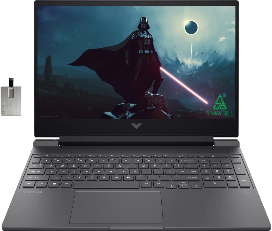 HP 2023 Victus 15.6" 144Hz Gaming Laptop, AMD Ryzen 7 5800H, 32GB RAM, 1TB PCIe SSD, NVIDIA GeForce RTX 3050Ti Graphics, Backlit Keyboard, Windows 11 Home, Gray, Free 32GB USB Business Card