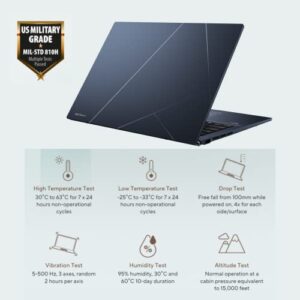 ASUS 2022 Latest Zenbook 14" 2.8K OLED Business Laptop, 12th Gen Intel Evo i5-1240P 12 Cores, 600 nits 90Hz 100% DCI-P3, 18 hrs Battery Life, Thunderbolt 4 (8GB RAM | 256GB PCIe SSD)