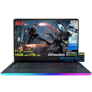 msi ge76 raider gaming laptop i 17.3″ full hd ips 144hz i 12th gen intel 14-core i7-12700h i 16gb ddr5 1tb ssd i geforce rtx3060 6gb i backlit thunderbolt dynaudio win11pro + 32gb microsd card