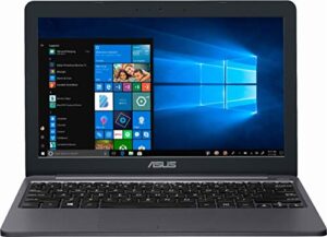 asus vivobook e203ma thin and lightweight 11.6” hd laptop, intel celeron n4000 processor, 4gb ram, 64gb emmc storage, 802.11ac wi-fi, hdmi, usb-c, win 10