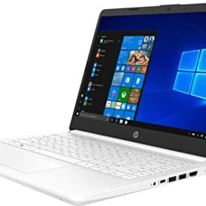 2022 HP Stream 14inch Laptop, Intel Celeron N4020 Dual-Core Processor, 4GB DDR4 Memory,128GB Storage(64GB eMMC+Card),WiFi,Webcam,Bluetooth,1-Year Microsoft 365 Win10 S, Snow White | NoCo Bundle