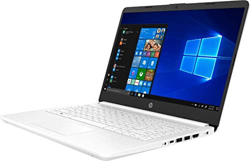 2022 HP Stream 14inch Laptop, Intel Celeron N4020 Dual-Core Processor, 4GB DDR4 Memory,128GB Storage(64GB eMMC+Card),WiFi,Webcam,Bluetooth,1-Year Microsoft 365 Win10 S, Snow White | NoCo Bundle