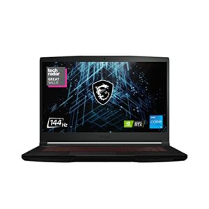 msi gf63 15.6″ 144 hz gaming laptop intel core i5-11400h rtx 3050 16gb 512gb nvme ssd win11 (11uc-263)