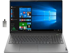 lenovo 2022 thinkbook 15 g3 acl 15.6″ fhd business laptop, amd ryzen 7 5700u, 16gb ram, 512gb pcie ssd, amd radeon graphics, backlit keyboard, windows 10 pro, mineral gray, 32gb usb snowbell card