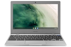 samsung galaxy chromebook 4 11.6” 64gb laptop computer w/ 4gb ram, gigabit wifi, hd intel celeron processor, compact design, military grade durability, us version, silver