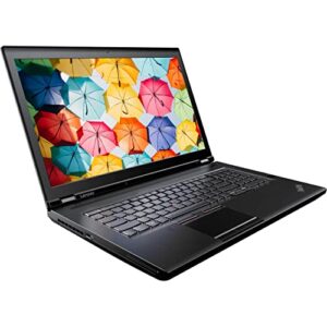 lenovo thinkpad p70 17.3 workstation, quad core i7 6820hq 2.7ghz, 64gb ddr4, 256gb ssd hard drive, full hd 1080p, quadro m3000m 4gb gddr5, thunderbolt 3, hdmi, webcam, windows 10 pro (renewed)