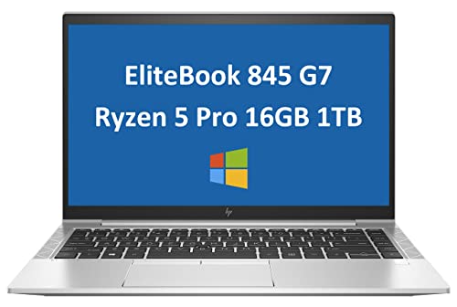 HP New EliteBook 845 G7 14" FHD IPS (16GB RAM, 1TB PCIe SSD, AMD 6-Core Ryzen 5 Pro 4650U (Beat i7-1165G)) Business Laptop Bundle with Bag+WiFi+Webcam, Windows 10 Pro / Win 11 Pro