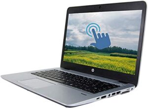 hp elitebook 840 g4 14 inches full hd laptop, touch screen, core i7-7600u 2.8ghz up to 3.9ghz, 16gb ram, 512gb solid state drive, windows 10 pro 64bit, cam (renewed)