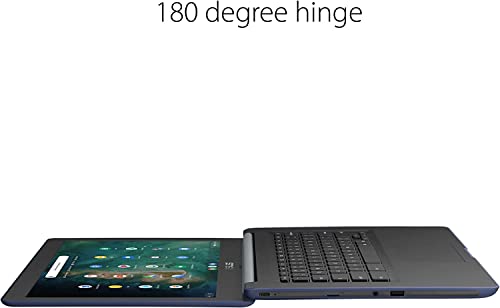 ASUS Newest 14" Rugged & Spill Resistant Chromebook, Education Edition, Military STD 810G, Intel N3350, 4GB RAM, 160G Space(32G eMMC+128G Card), WiFi, Bluetooth, Webcam, DarkBlue, Chrome OS, JVQ MP