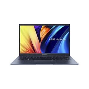 asus vivobook 14 slim laptop, 14″ fhd display, intel core i3-1215u cpu, intel uhd graphics, 4gb ddr4 ram, 128gb ssd, fingerprint sensor, windows 11 home, quiet blue, f1402za-ab31