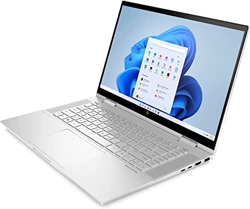 HP Envy x360 2-in-1 Laptop 15-EW0013DX 15.6" FHD Touchscreen, Intel Core i5-1235U, 8GB DDR4 RAM, 256GB SSD Storage, Windows 11 Home, Natural Silver (Renewed)