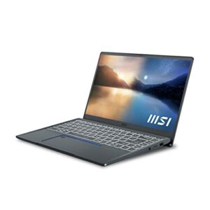 MSI Prestige 14 Evo Professional Laptop: 14" FHD Ultra-Thin Bezel Display, Intel Core i7-1185G7, Intel Iris Xe, 16GB RAM, 512GB NVMe SSD, Thunderbolt 4, Win10 Home, Intel Evo, Carbon Gray (A11M-220)