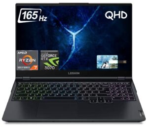 lenovo legion 5 pro 16″ 165hz qhd ips gaming laptop, amd ryzen 7 5800h, nvidia geforce rtx 3070,rgb backlight, tgp 130w, 32gb ram, 2tb pcie ssd, windows 10h, 32gb usb