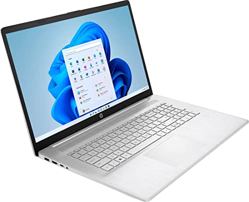 Newest HP Notebook Laptop, 17.3’’ Full HD Display, AMD Ryzen 5 5500U Hexa-Core Processor, 32GB RAM, 1TB PCIe SSD, Fingerprint Reader, Wi-Fi, Webcam, HDMI, Windows 11 Home, Natural Silver