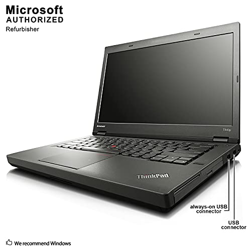 Lenovo ThinkPad T440P 14" Laptop Computer Intel i5-4300M up to 3.3GHz 8GB RAM 128GB SSD Windows 10 Professional (Renewed)