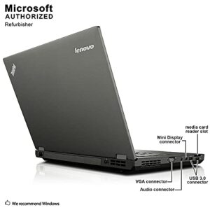 Lenovo ThinkPad T440P 14" Laptop Computer Intel i5-4300M up to 3.3GHz 8GB RAM 128GB SSD Windows 10 Professional (Renewed)