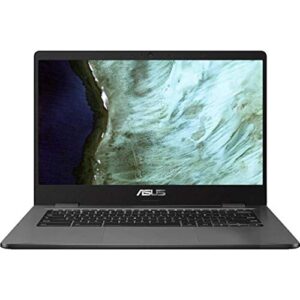 asus chromebook c423na-bcln5 14″ 4gb 32gb intel celeron n3350 x2 2.4ghz chrome os, gray