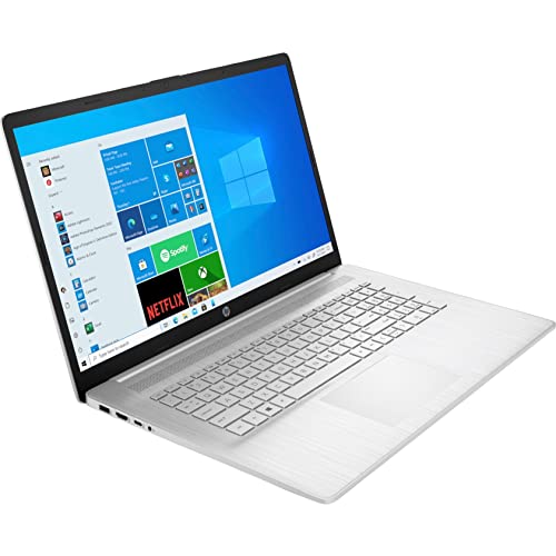 HP 17 Business Laptop Computer 17.3" HD+ Touchscreen AMD 5000 Series Hexa-Core Ryzen 5 5500U Processor (Beats i7-1160G7) 12GB RAM 1TB HDD USB-C AMD Radeon Graphic Win11 Silver + HDMI Cable