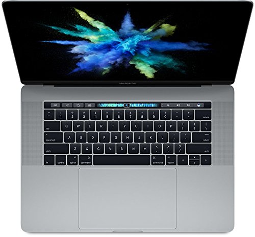 2017 Apple MacBook Pro with Touch Bar 2.8GHz Intel Core i7 (15-inch, 16GB RAM, 512GB SSD Storage) - Space Gray (Renewed)