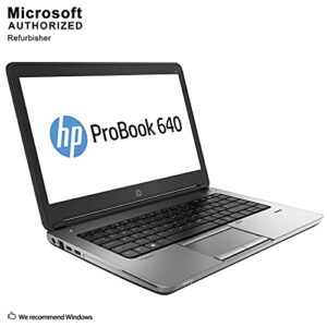 HP ProBook 640 G1 Intel i5-4200M 2.50GHz 8GB RAM 128GB SSD Windows 10 Pro (Renewed)