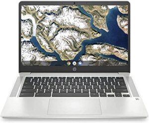 hp chromebook – 14a-na0023cl everyday value laptop (intel celeron n4000 2-core, 4gb ram, 64gb emmc, intel uhd 600, 14.0″ full hd , wifi, bluetooth, webcam, 1xusb 3.1, chrome os) (renewed)