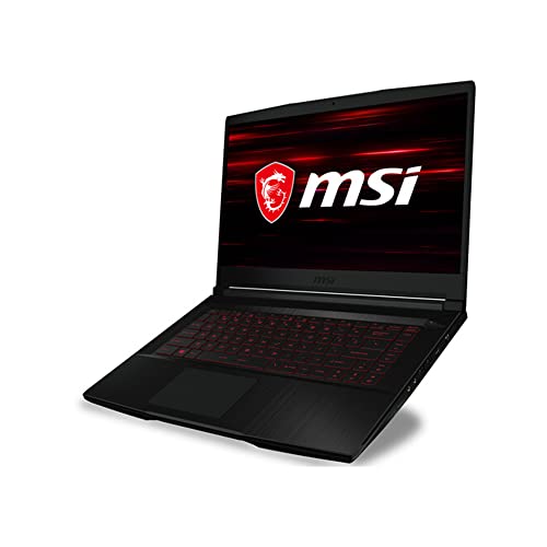 2021 MSI GF63 Thin Gaming 15.6" FHD Laptop Computer, Intel Core i5-10300H (Beats i7-9750H), 16GB RAM, 512GB PCIe SSD, Backlit Keyboard, GeForce GTX 1650 MaxQ, HD Webcam, Win 10, Black, 32GB USB Card