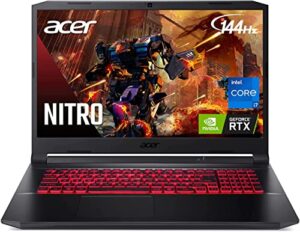 acer 2023 nitro an517 17.3″ 144hz fhd ips gaming laptop intel 8-core i7-11800h 32gb ram ddr4 1tb nvme ssd nvidia rtx 3050 ti 4gb gddr6 killer wifi ax rj-45 backlit windows 11 pro w/re usb drive