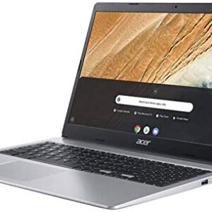 Acer Chromebook 315 Laptop Computer/ 15.6" Screen for Business Student/ AMD Quad-Core A12-9720P0 up to 3.6GHz/ 4GB DDR4/ iPuzzle 32GB eMMC/ 802.11AC WiFi/ Work from Home/ Silver/ Chrome OS