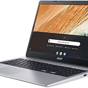 Acer Chromebook 315 Laptop Computer/ 15.6" Screen for Business Student/ AMD Quad-Core A12-9720P0 up to 3.6GHz/ 4GB DDR4/ iPuzzle 32GB eMMC/ 802.11AC WiFi/ Work from Home/ Silver/ Chrome OS