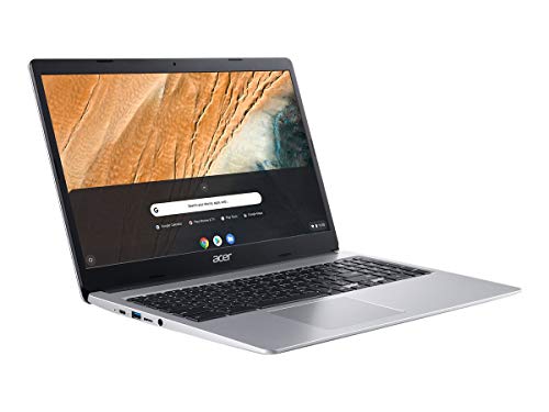 Acer Chromebook 315 Laptop Computer/ 15.6" Screen for Business Student/ AMD Quad-Core A12-9720P0 up to 3.6GHz/ 4GB DDR4/ iPuzzle 32GB eMMC/ 802.11AC WiFi/ Work from Home/ Silver/ Chrome OS