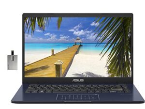 asus 2022 14″ hd laptop, intel celeron n4020 processor, 4gb ram, 128gb emmc flash memory, intel hd graphics 500, hd webcam, windows 11 home, star black, 32gb snowbell usb card