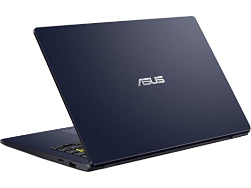 ASUS 2022 14" HD Laptop, Intel Celeron N4020 Processor, 4GB RAM, 128GB eMMC Flash Memory, Intel HD Graphics 500, HD Webcam, Windows 11 Home, Star Black, 32GB SnowBell USB Card